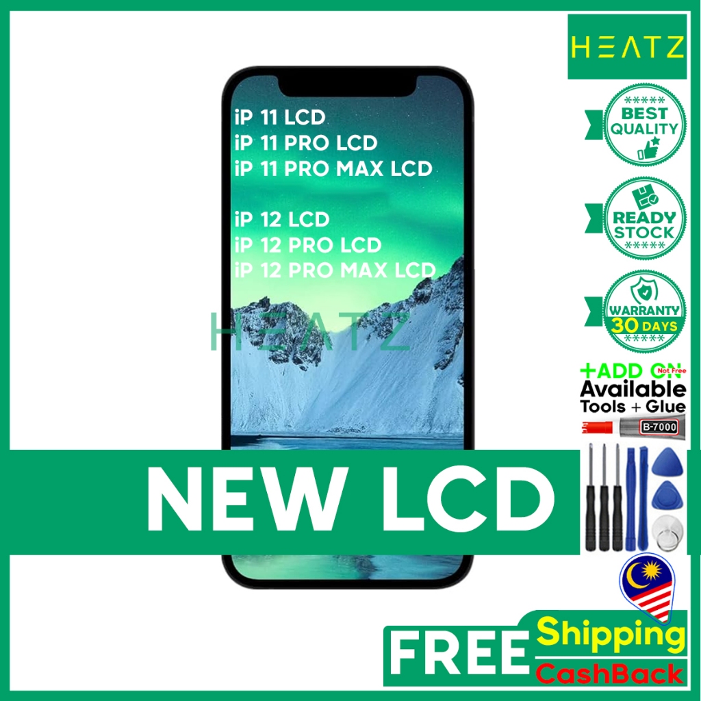 Heatz Compatible LCD Touch Screen Display For !P 11 / 11 PRO / 11 PRO ...