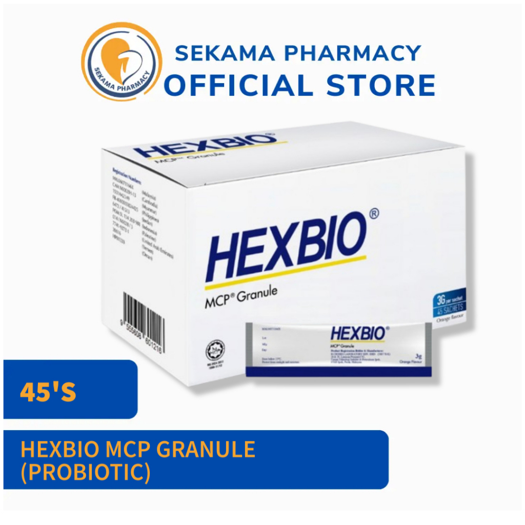 HEXBIO MCP GRANULE 3G x45'S/BOX (PROBIOTIC) [EXP:08/2026] | Shopee Malaysia