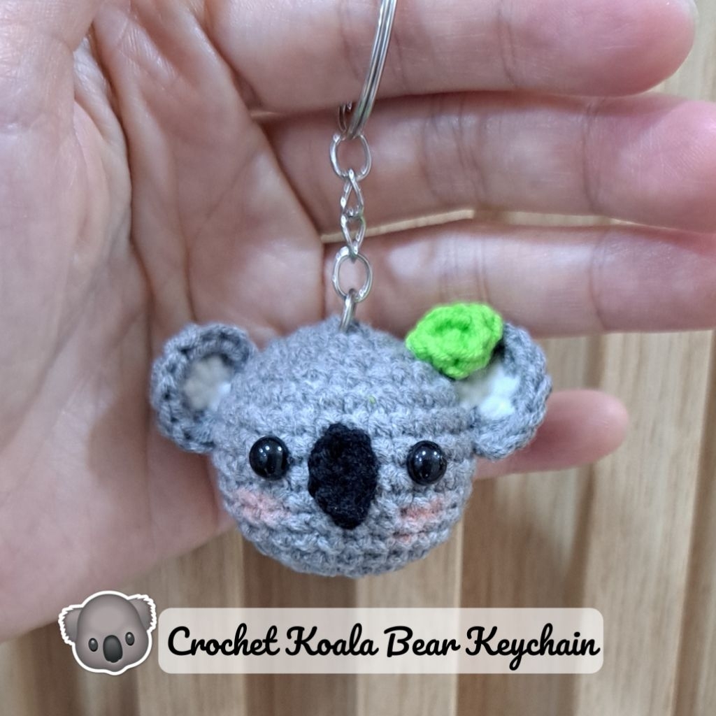 [Malaysia Ready Stock] Handmade Crochet Koala Bear Keychain 树熊钥匙圈 ...