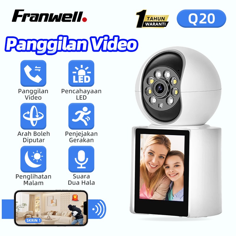 Franwell V380 Q20 CCTV 5MP HD Wireless Video Calling Smart Camera CCTV ...