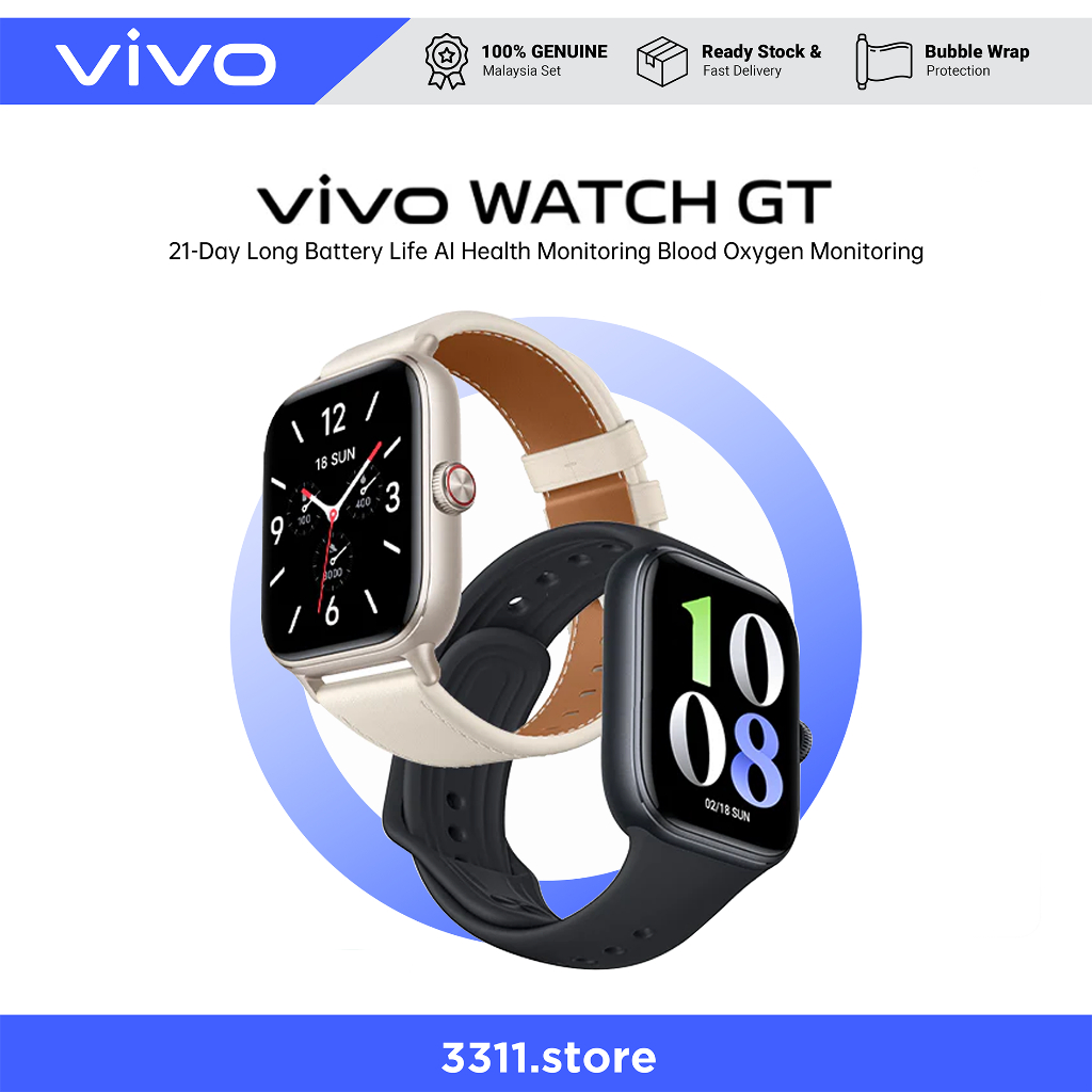 vivo Watch GT 21-Day Long Battery Life AI Health Monitoring | Budget ...