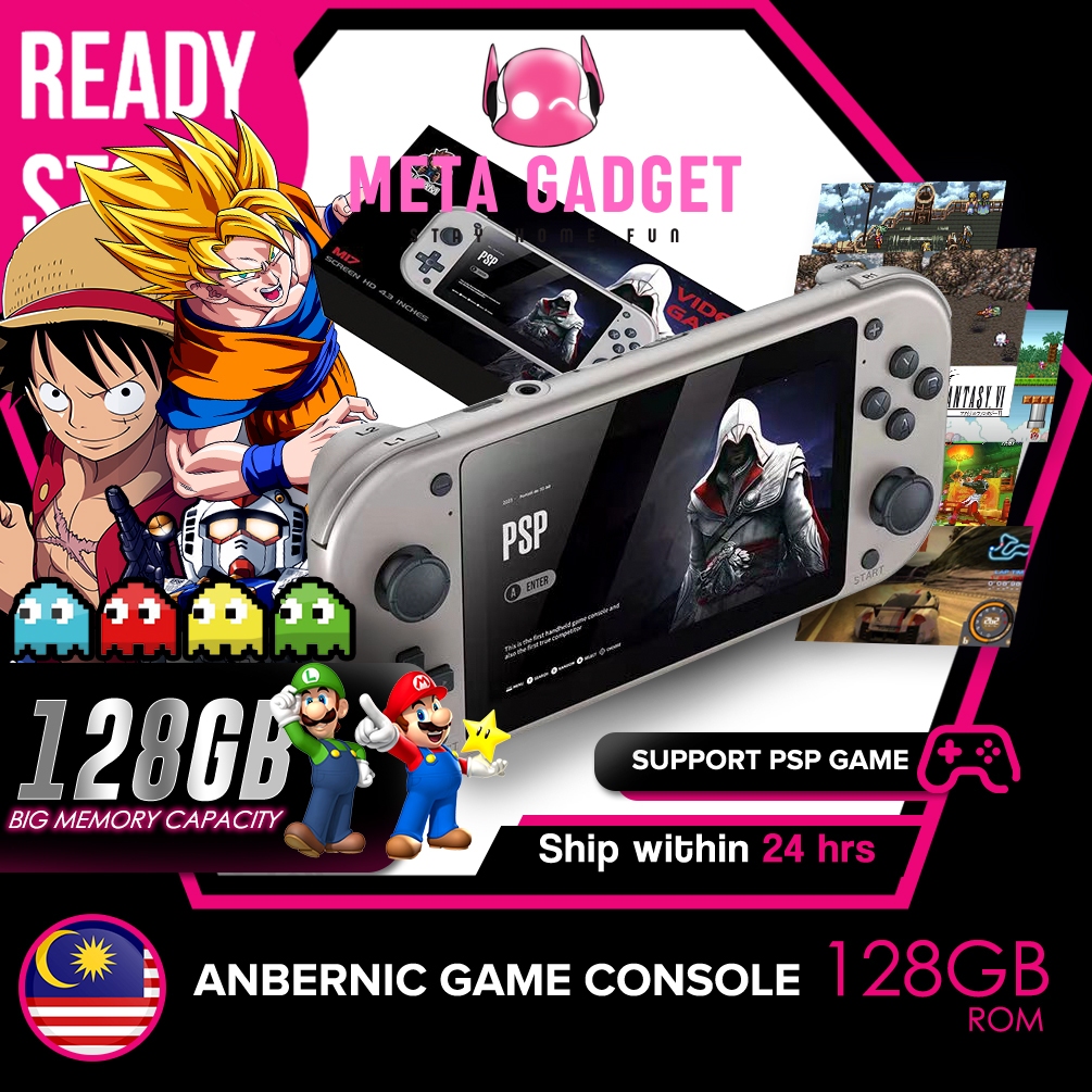 PSP/NDS/PS1/N64 Game Console New SJCAM M17 Game Console 128GB Big ...