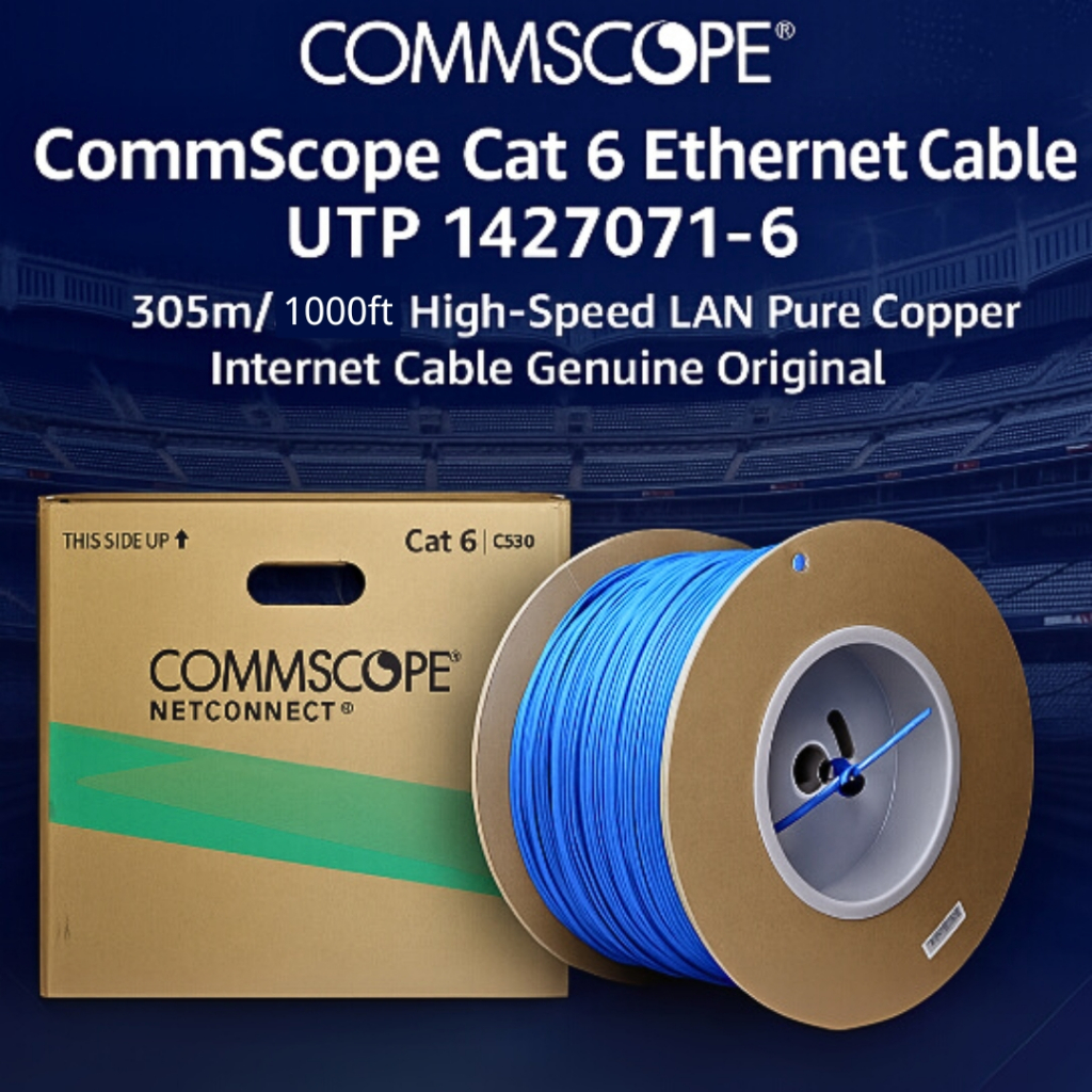 CommScope 1427071-6 UTP 24AWG 4Pair Network CAT6 Cable LAN 305M 1BOX ...