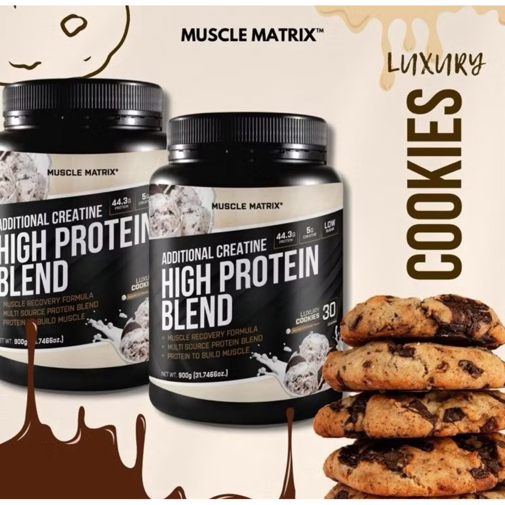 Muscle Matrix High Protein Blend(Luxury Cookies) | Shopee Malaysia