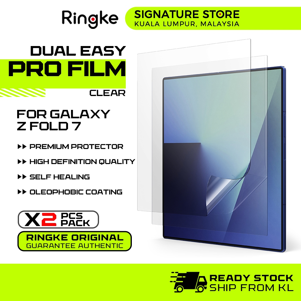 Ringke Dual Easy Slide Pro Film Screen Protector (2 PACKS) for Galaxy Z ...