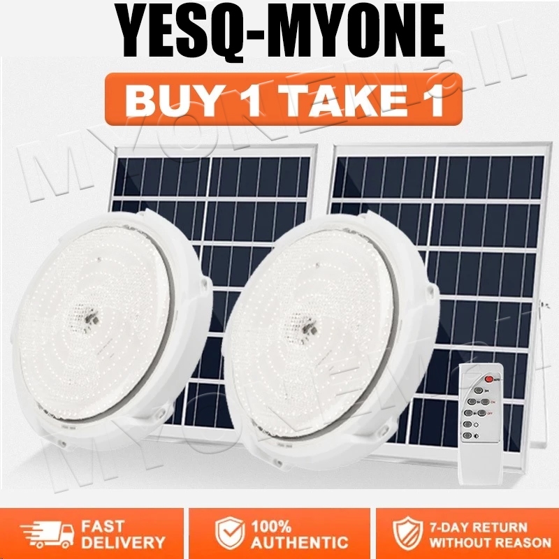 YESQ Solar Light Indoor Home Lampu Solar Ceiling Light Solar Lamp ...