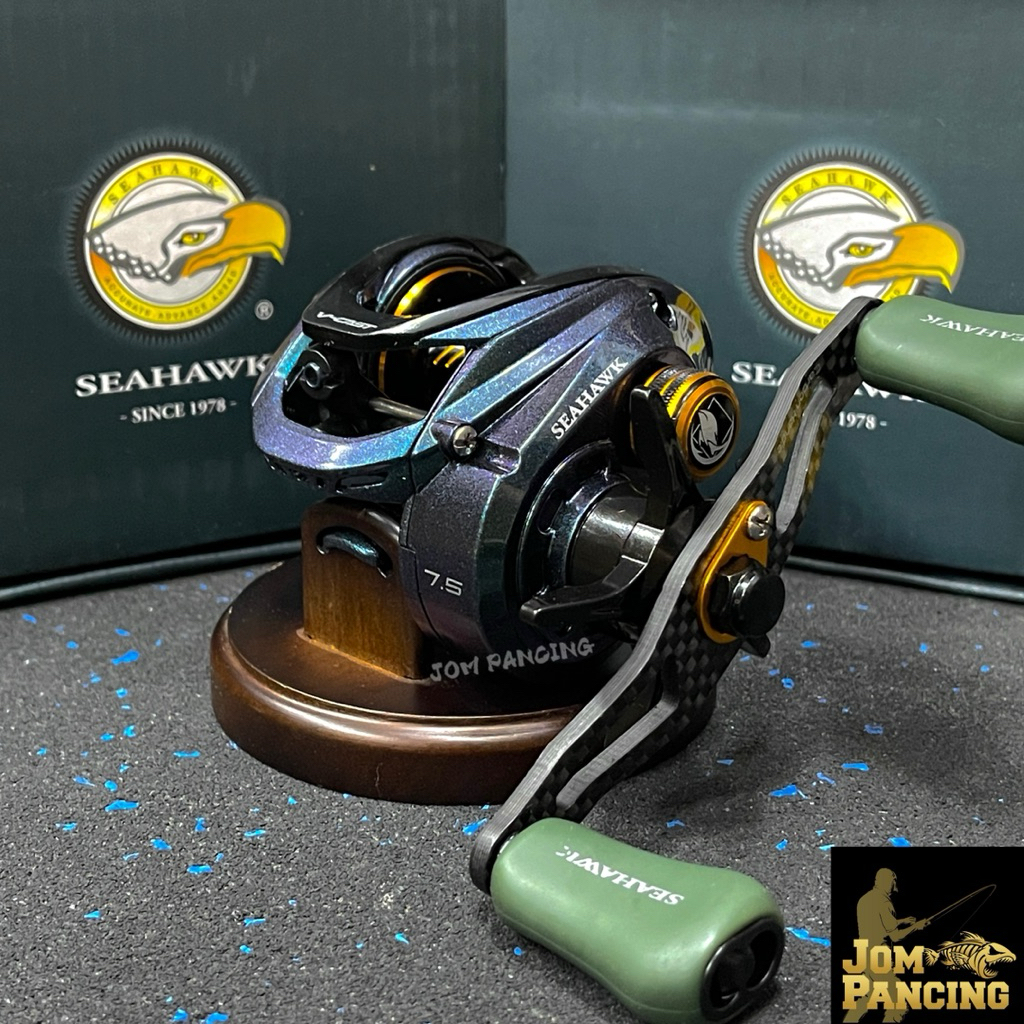 【Jom Pancing】SEAHAWK BASS STRIKE 2 103HSL 🔥with CLICKER🔥 BAITCASTING ...