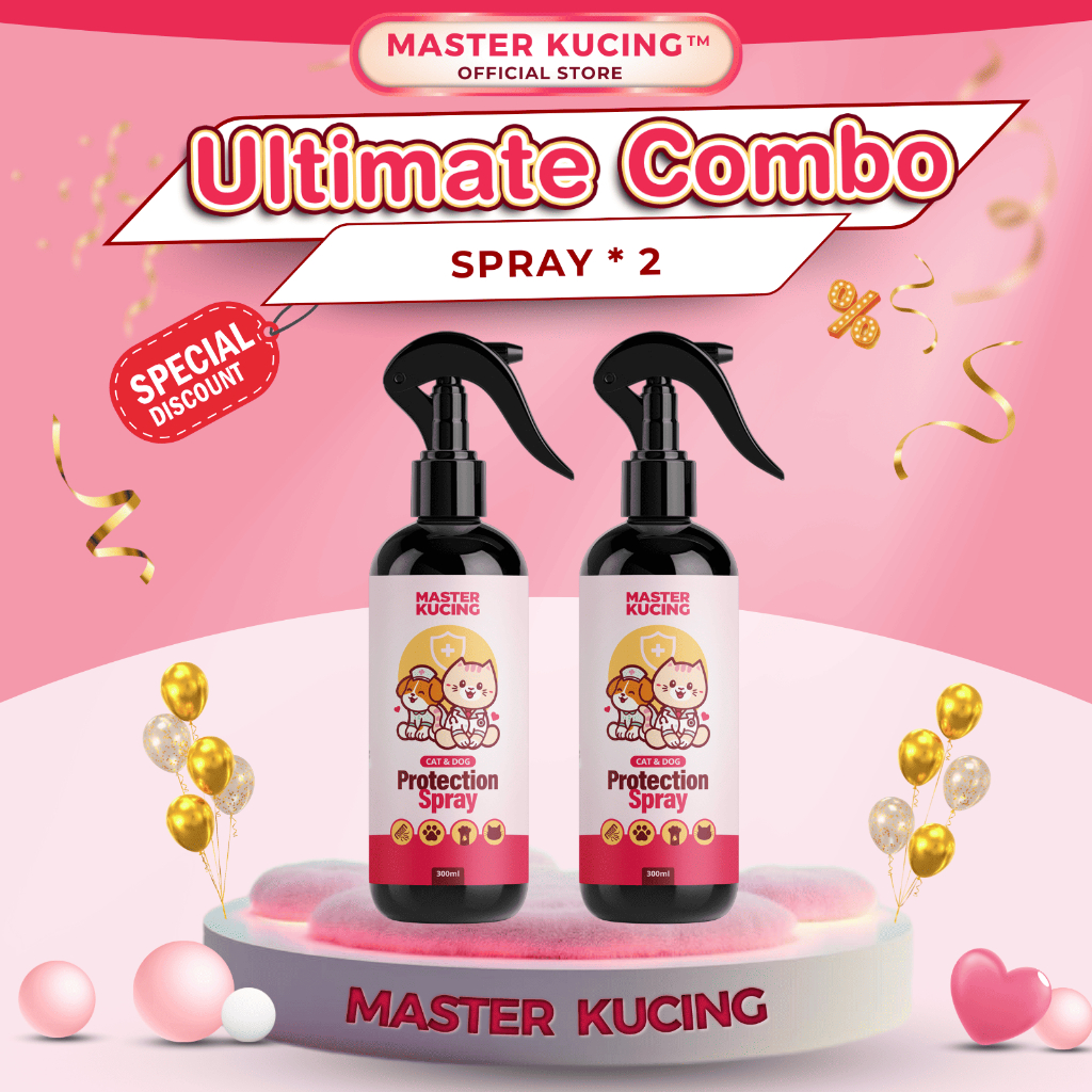 【24H Delivery】Master Kucing | Double Cat Flea Spray | Shopee Malaysia