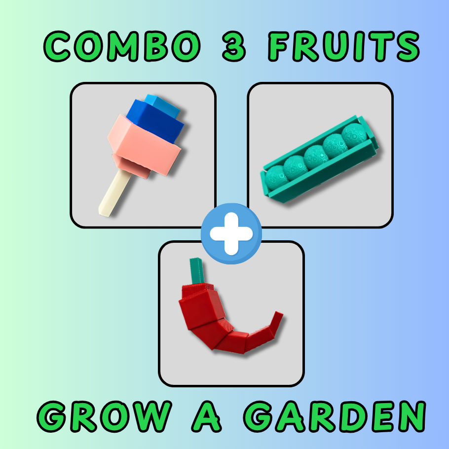 Candy, Chili, and Beanstalk Fruit Models Grow A Garden - Super Cute ...