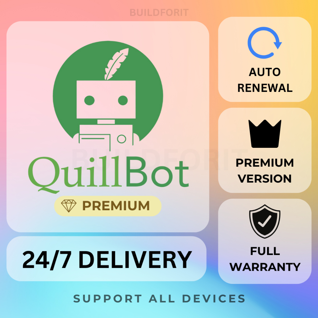 🔥24/7 DELIVERY🔥 QuillBot Premium Paraphrasing Tool | Full Warranty | Fast Delivery | Shopee Malaysia