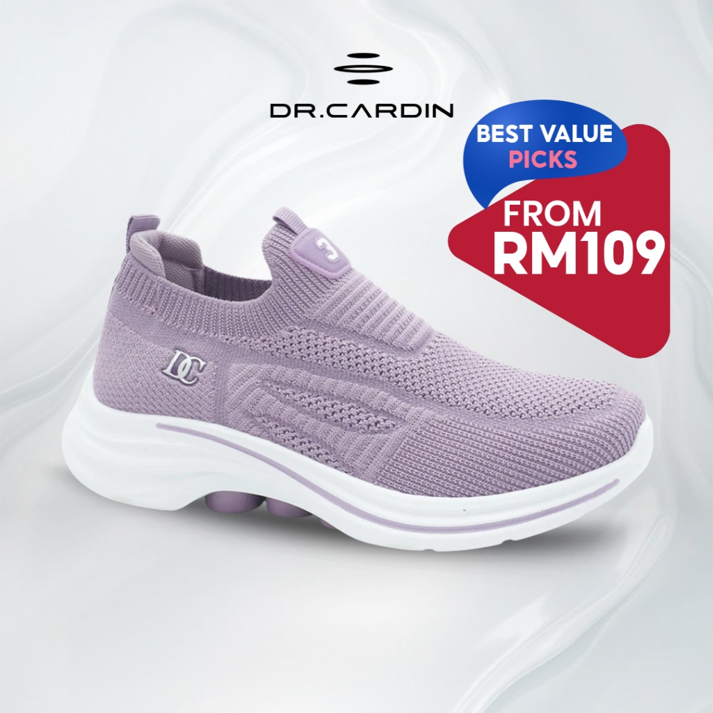 [Promo till 31st Aug] Dr. Cardin Women Breathable Slip-On Sneaker L-LQK-3761 | Shopee Malaysia