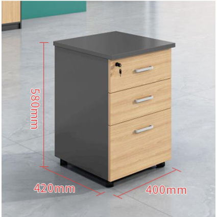 3D Single Cabinet Office Desk Drawer Combination Work Locker Station ...