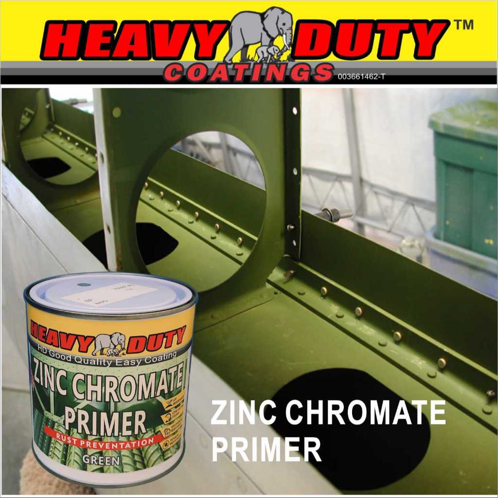 1L ZINC CHROMATE PRIMER GREEN ( HEAVY DUTY COATING ) FOR METAL ...