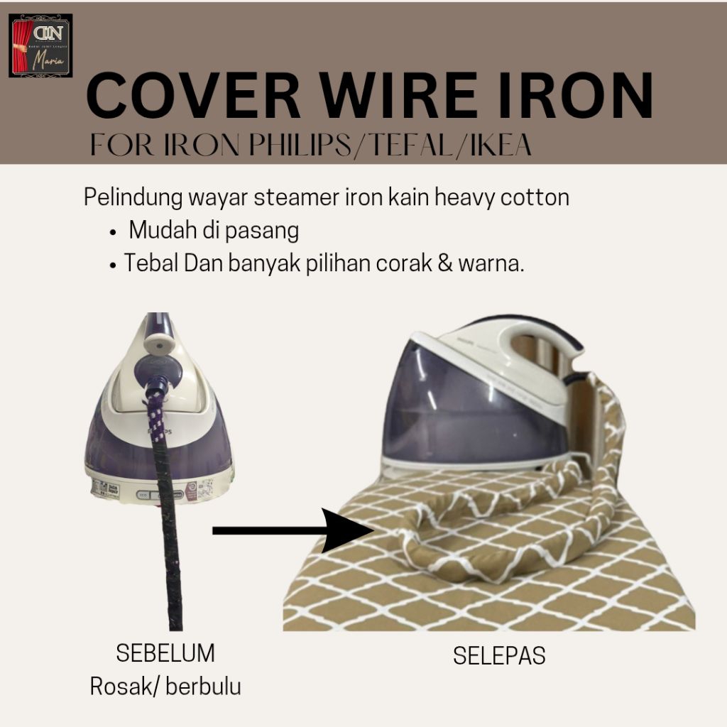 💥COVER WIRE IRON STEAMER/ PELINDUNG WAYAR IRON💥 | Shopee Malaysia