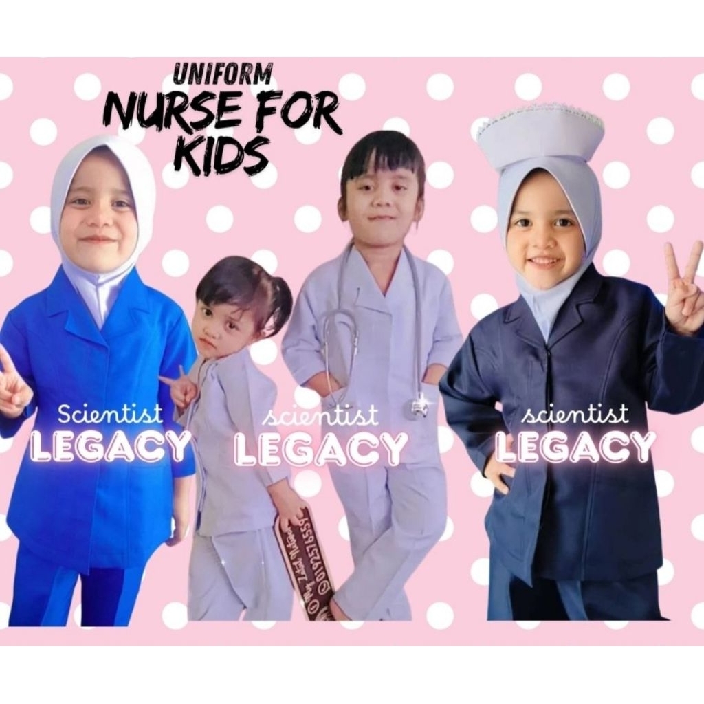 UNIFORM NURSE/SISTER/MATRON FOR KIDS UNIFORM BUDAK | Shopee Malaysia