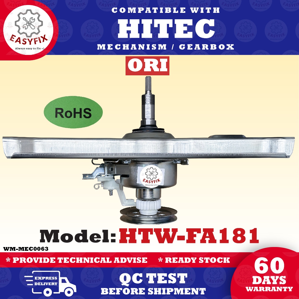 HTW-FA181 WASHING MACHINE MECHANISM FOR HITEC (GEARBOX) HTW-181 HTW FA181 HTW181 | Shopee Malaysia