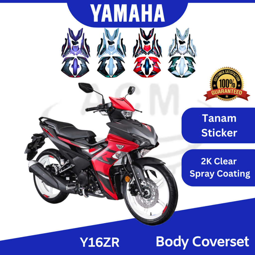 (Tanam Sticker) YAMAHA Y16ZR V1 V2 Body Cover Set Tanam Sticker 2025 ...