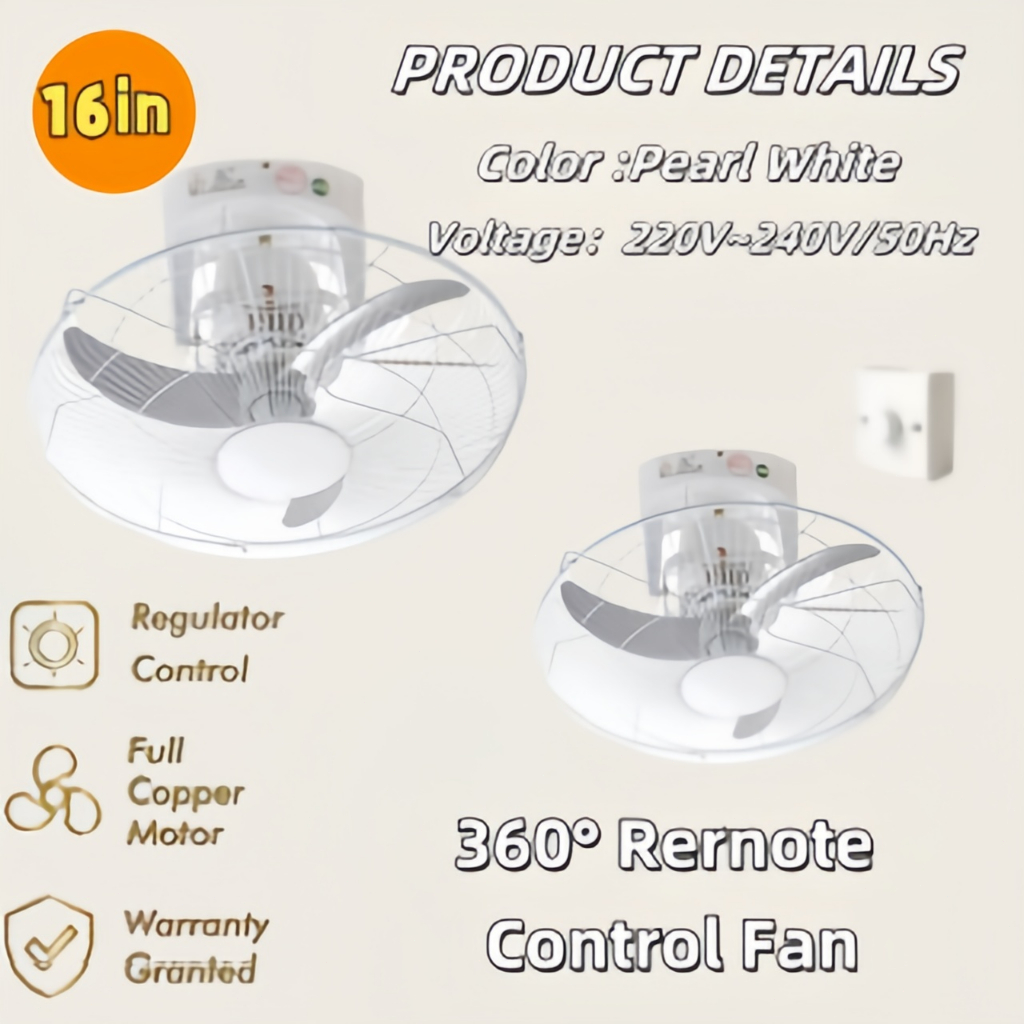 📣LOWEST PRICE📣FD-40 16" AUTO FAN 360° Degree , UMS 16" SIRIM Approved ...