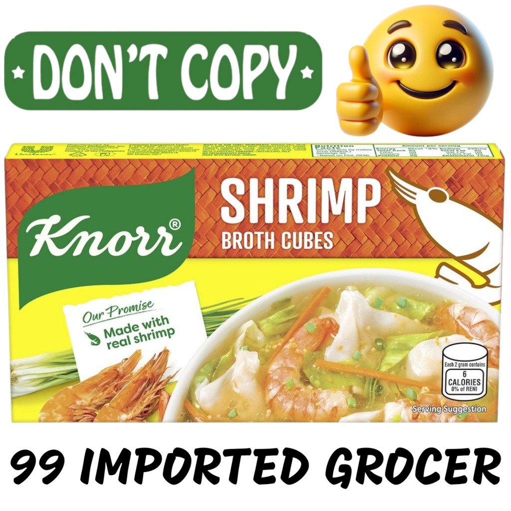 KNORR Bouillon Shrimp Broth Cubes Pantry Made with Real Shrimp 60g ...