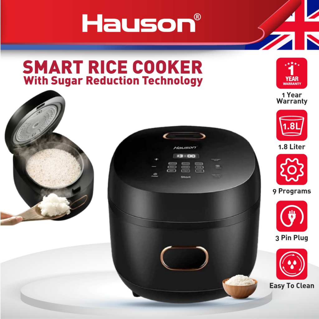 HAUSON 5L Sugar Reduction Rice Cooker Digital Stainless Steel Steam ...