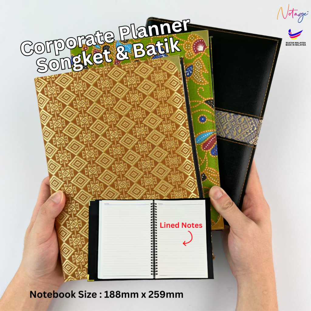 Large 2026 Songket Batik Notebook Planner Personal Diary Journal ...