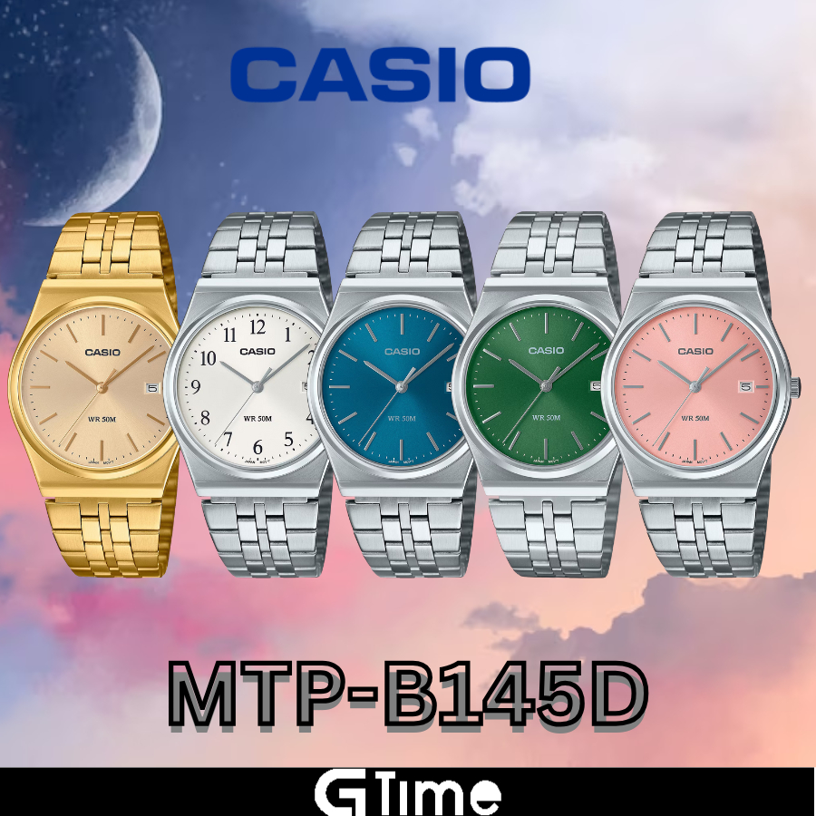 [1YR WARRANTY] CASIO MTP-B145D SERIES MEN'S ANALOG WATCH JAM TANGAN ...
