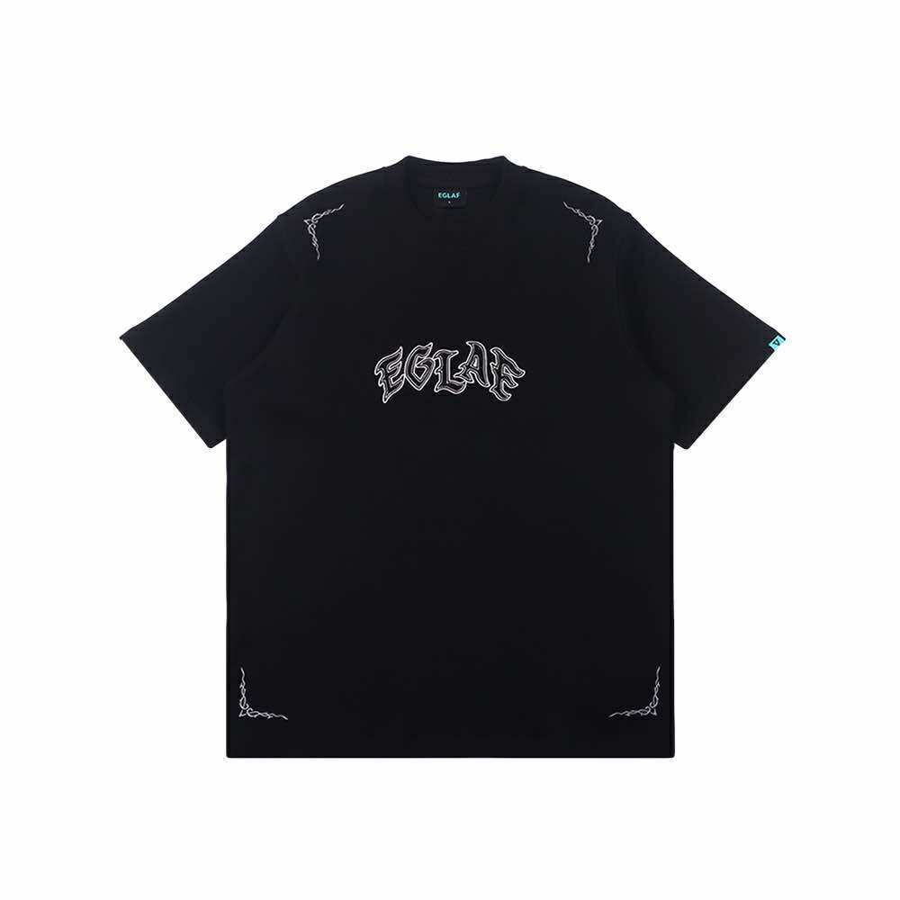 EGLAF【Embroidery Scultpa Logo Tee】BLACK | Shopee Malaysia