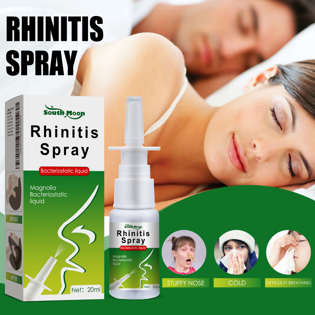 South Moon Rhinitis Spray Rhinitis Care Nasal Liquid Anti Snoring Spray ...
