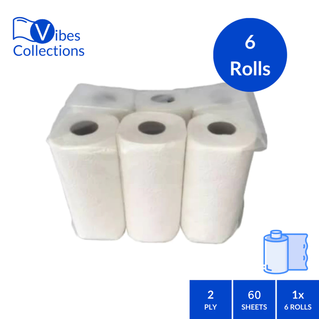 Premium Kitchen Towel (6 Rolls x 60 Sheets) | Tisu Dapur (6 Gulung x 60 ...