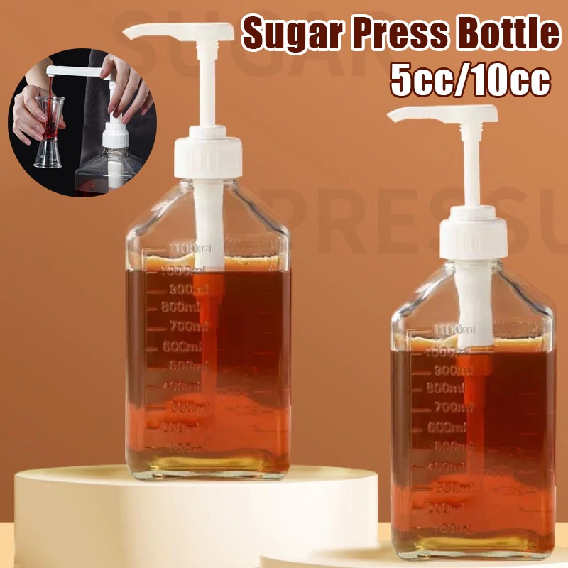 Milk Tea Honey Sugar Press Bottle Pump Bottles/Bathroom Gel Bottle/Soap ...