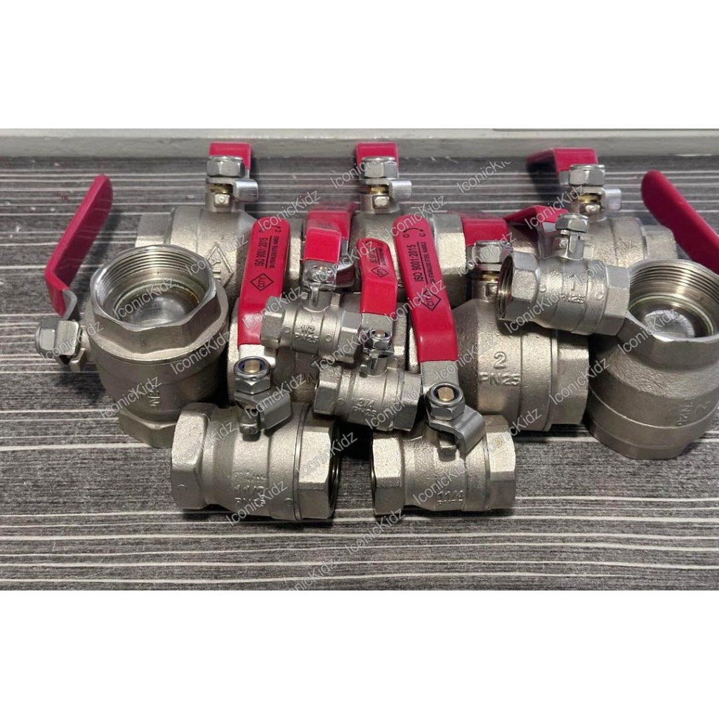 CITY FORGING CHROME-PLATED BRASS BALL VALVE / Injap Bebola PN25 1 1/4 ...