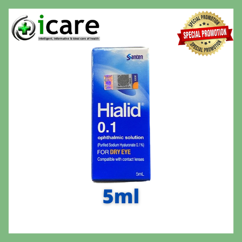 HIALID 0.1% OPHTHALMIC SOLUTION 5ML ( EXP DATE : 10/2027 ) | Shopee ...