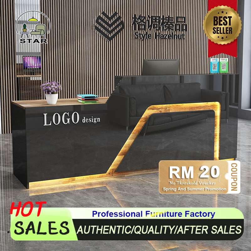 Custom Size Cashier Small Bar Counter Reception Desk Beauty Barber ...