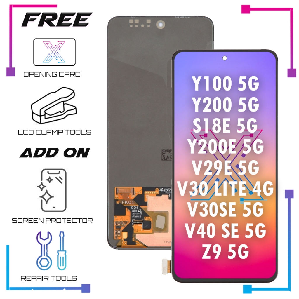 Lcd For Vivo Y100 5G / Y200 5G V2307 / V29E 5G V2317 (With Touch Screen ...