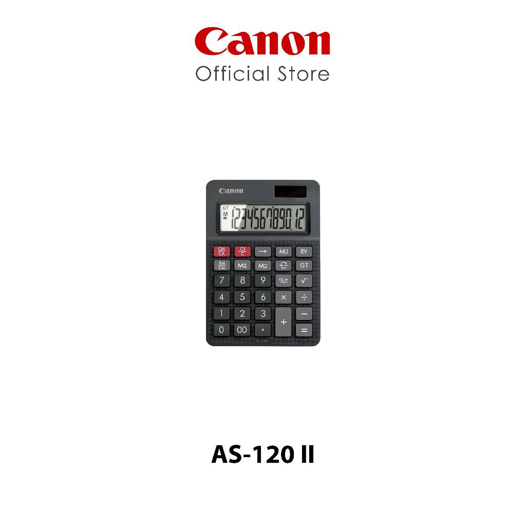 Canon AS-120 II Mini Desktop Calculator | 12 digit, Upright angle ...