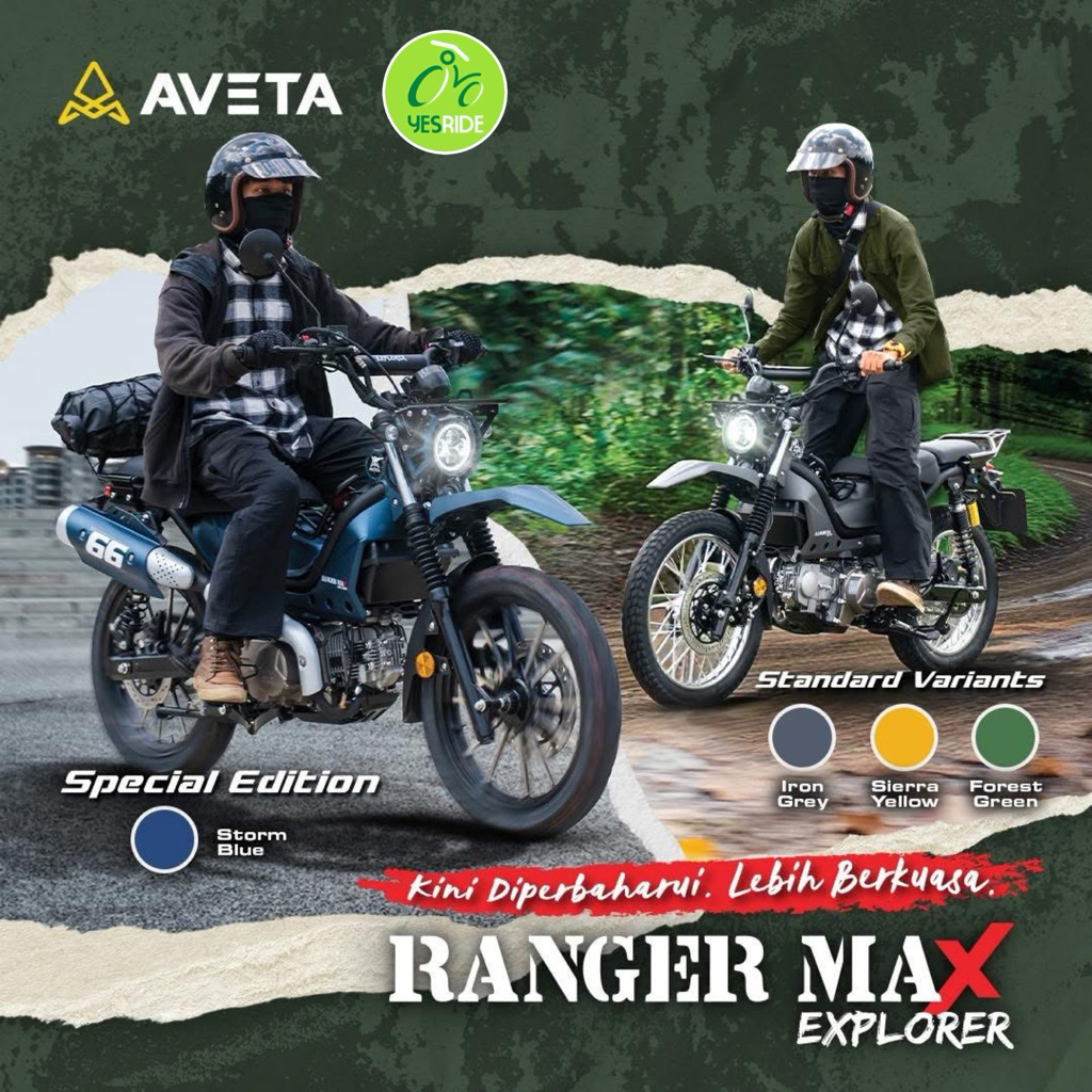 Aveta Ranger Max130 Explorer V2 New Model 2025 | Shopee Malaysia