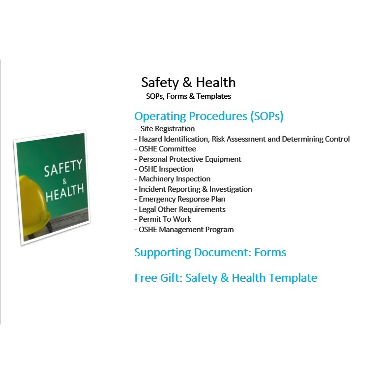SAFETY & HEALTH MANAGEMENT 💥 SOPs, Forms & FREE GIFTS: 28 Templates 💥 ...