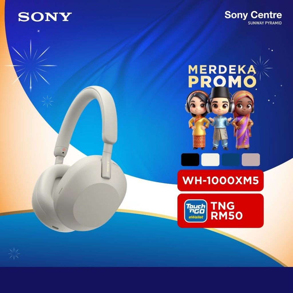 SONY WH-1000XM5 Wireless Bluetooth Noise Cancelling Headphone | XM5 | 1000XM5 | Shopee Malaysia
