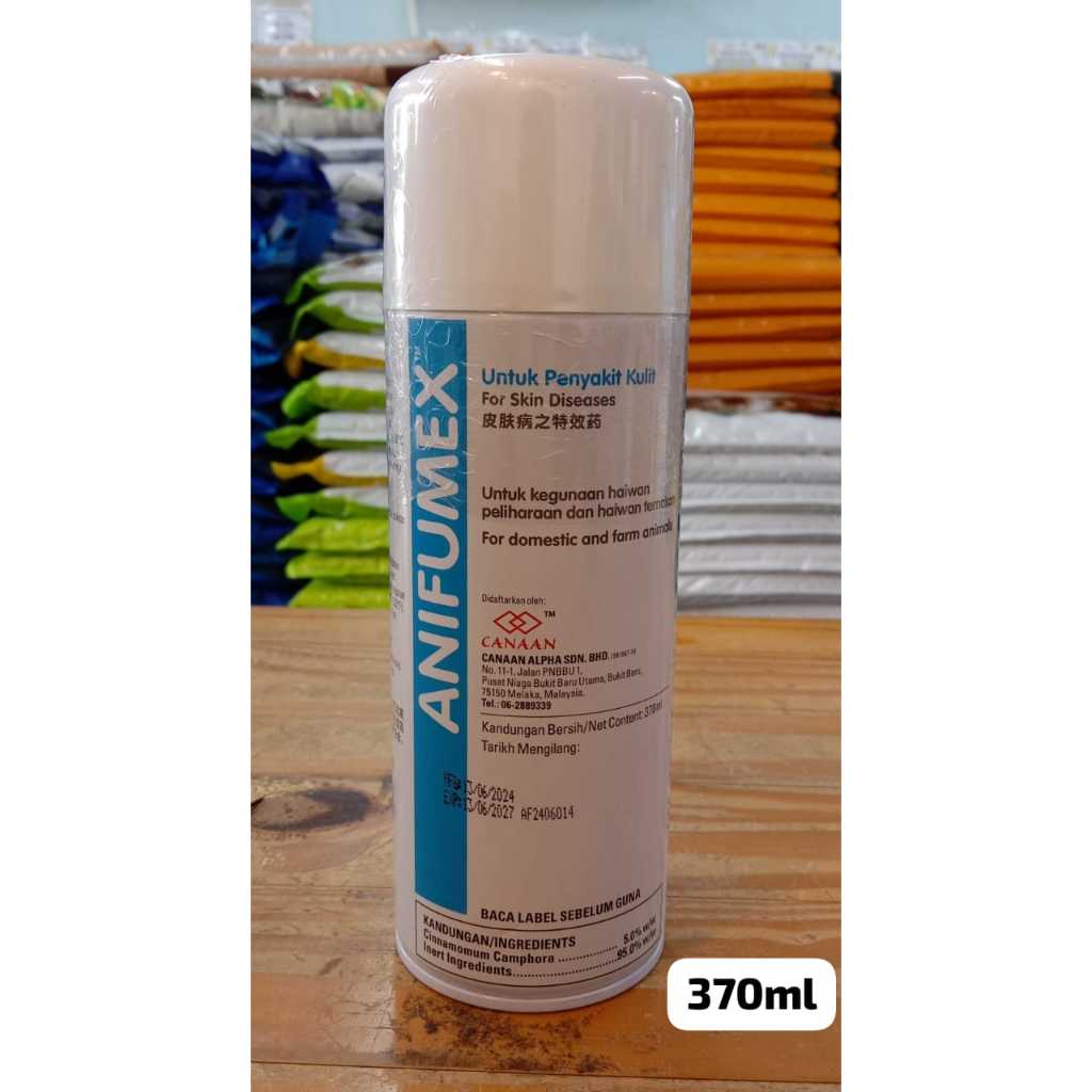 CANAAN ANIFUMEX Skin Disease/Fungus/Ringworm Spray for Pets (370ml ...