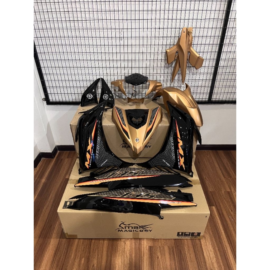 MAGIC BOY RACING BODY COVER SET MX KING VIETNAM BLACK GOLD LC135 YAMAHA ...