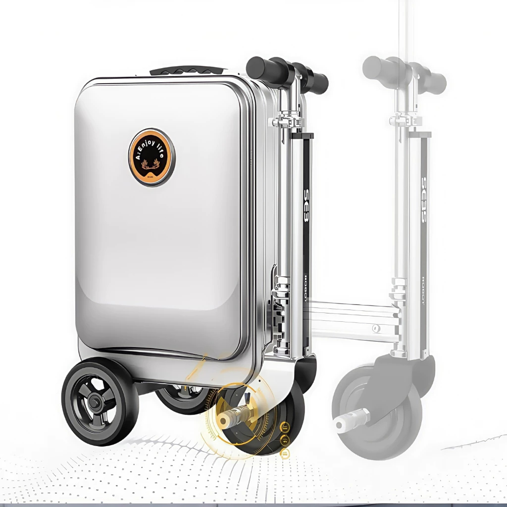 Smart Riding Travel Electric Luggage Scooter – USB Rechargeable, 20 ...
