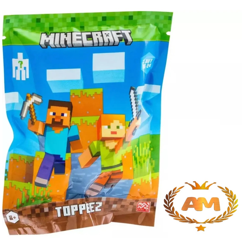 Minecraft 3D Toppeez 1 pc in foilbag - Assorted | Shopee Malaysia