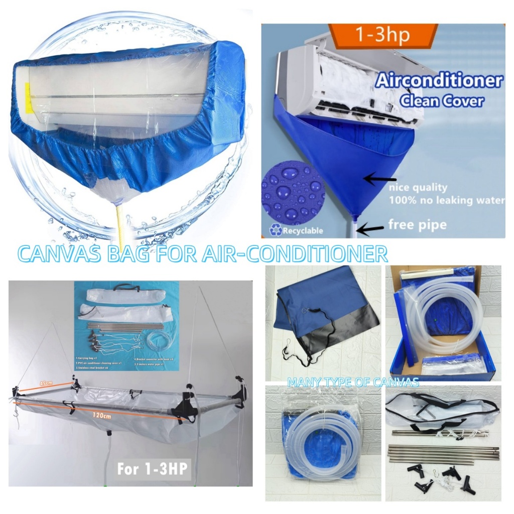 canvas bag airconditioner service cleaning bag wall mounted aircond ...