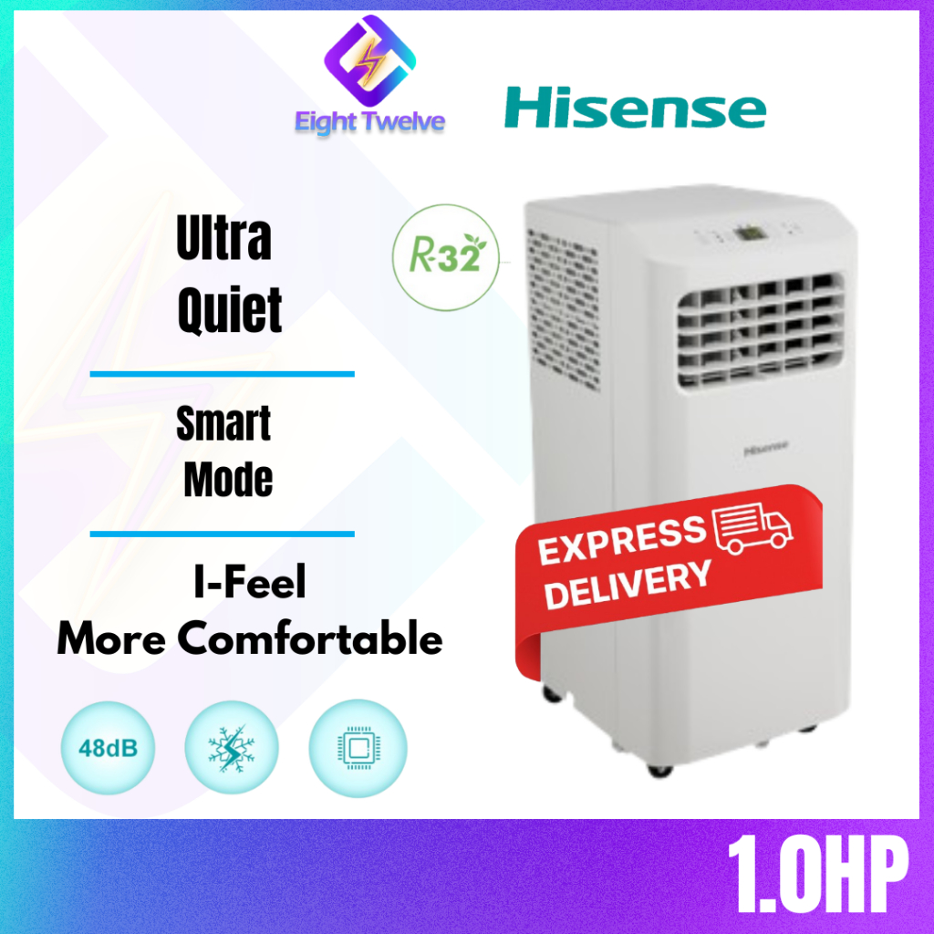 HISENSE TCL MIDEA 1HP / 1.5HP Portable Air Cond AP09KVG1 / AP12NXG ...