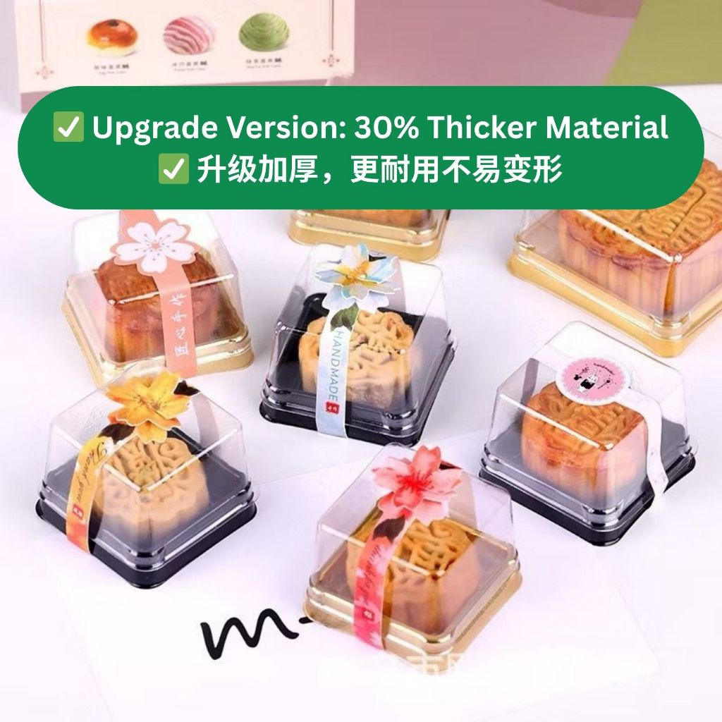TOHO 【MORE QUALITY 更有质量】50pcs Dessert Mooncake tray 50g 80g 100g Moon ...