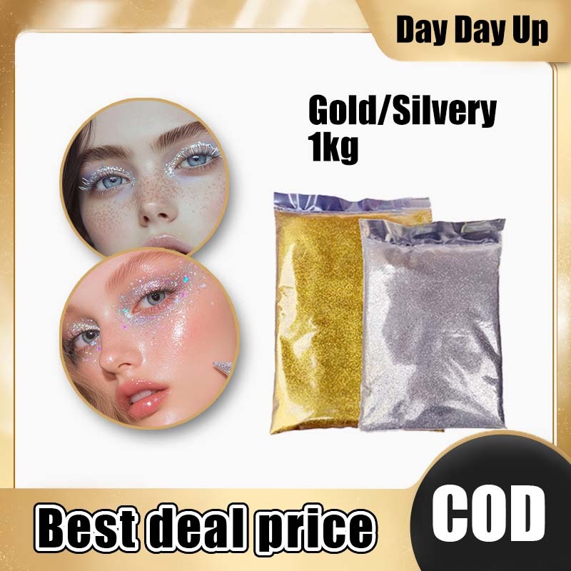Berkualiti tinggi Glitter powder, 1KG Per Pack, PET sequin gold/silver ...