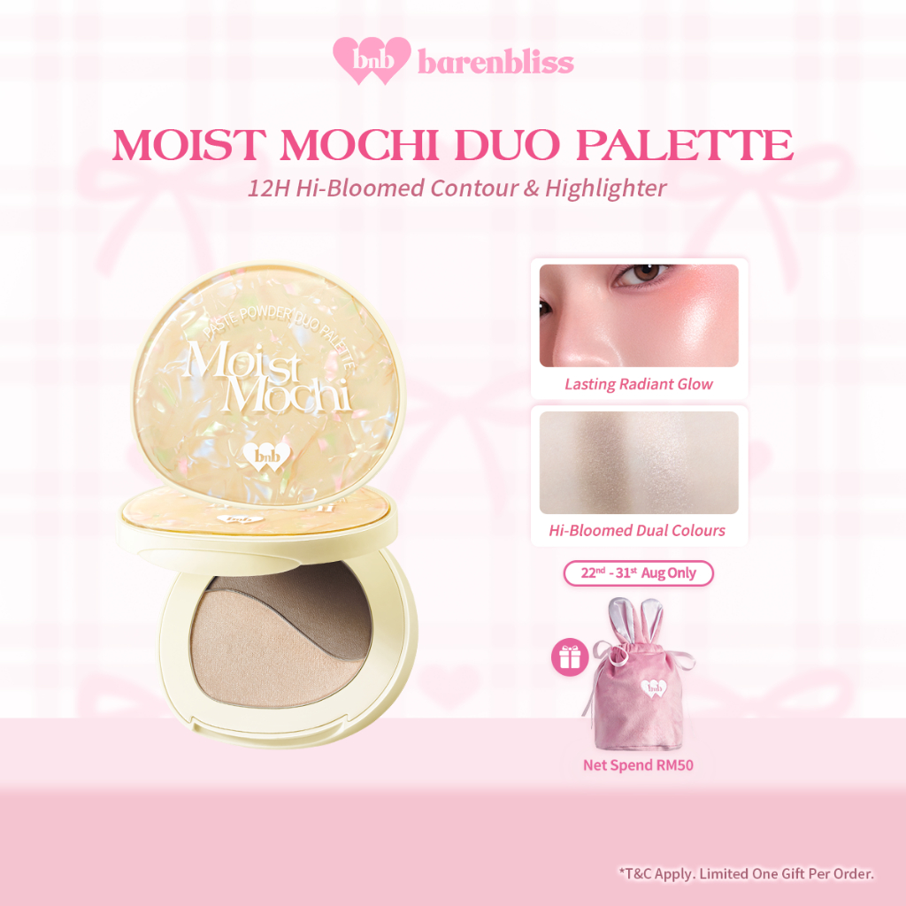 [NEW] BNB barenbliss Moist Mochi Paste Powder Duo Palette [12H Hi ...