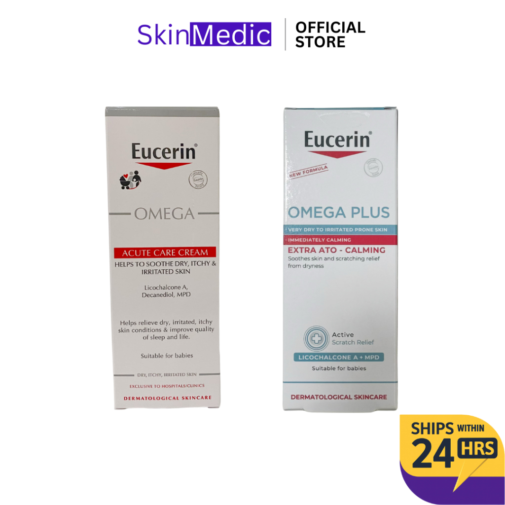 Eucerin Omega Plus Extra Ato - Calming / Acute Care Cream 40ml / 100ml ...