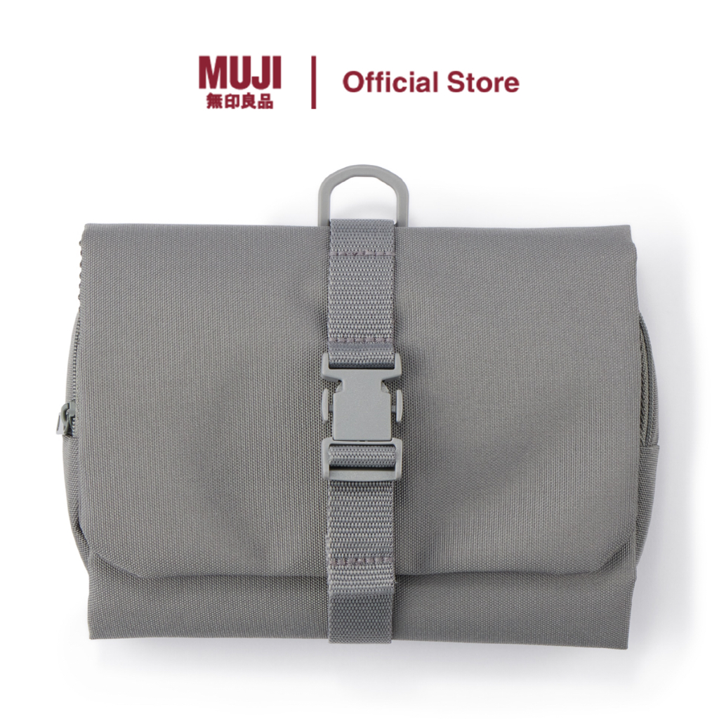 [NEW ARRIVAL] MUJI Polyester Hanging Case With Pouch (M, 12*18*4.5CM ...