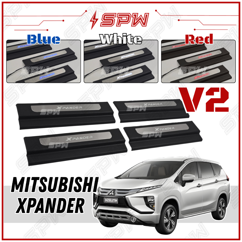 Mitsubishi Xpander V2 Side Step LED Side Steel Plate Door Sill Plate ...